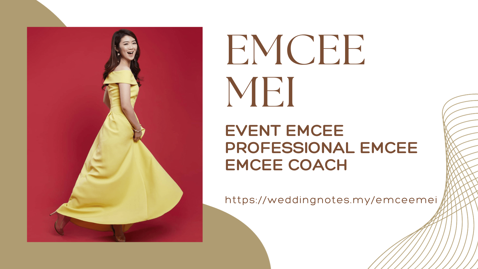 Emcee Mei, Professional Emcee and Emcee Coach - 喜喜贴 WeddingNotes