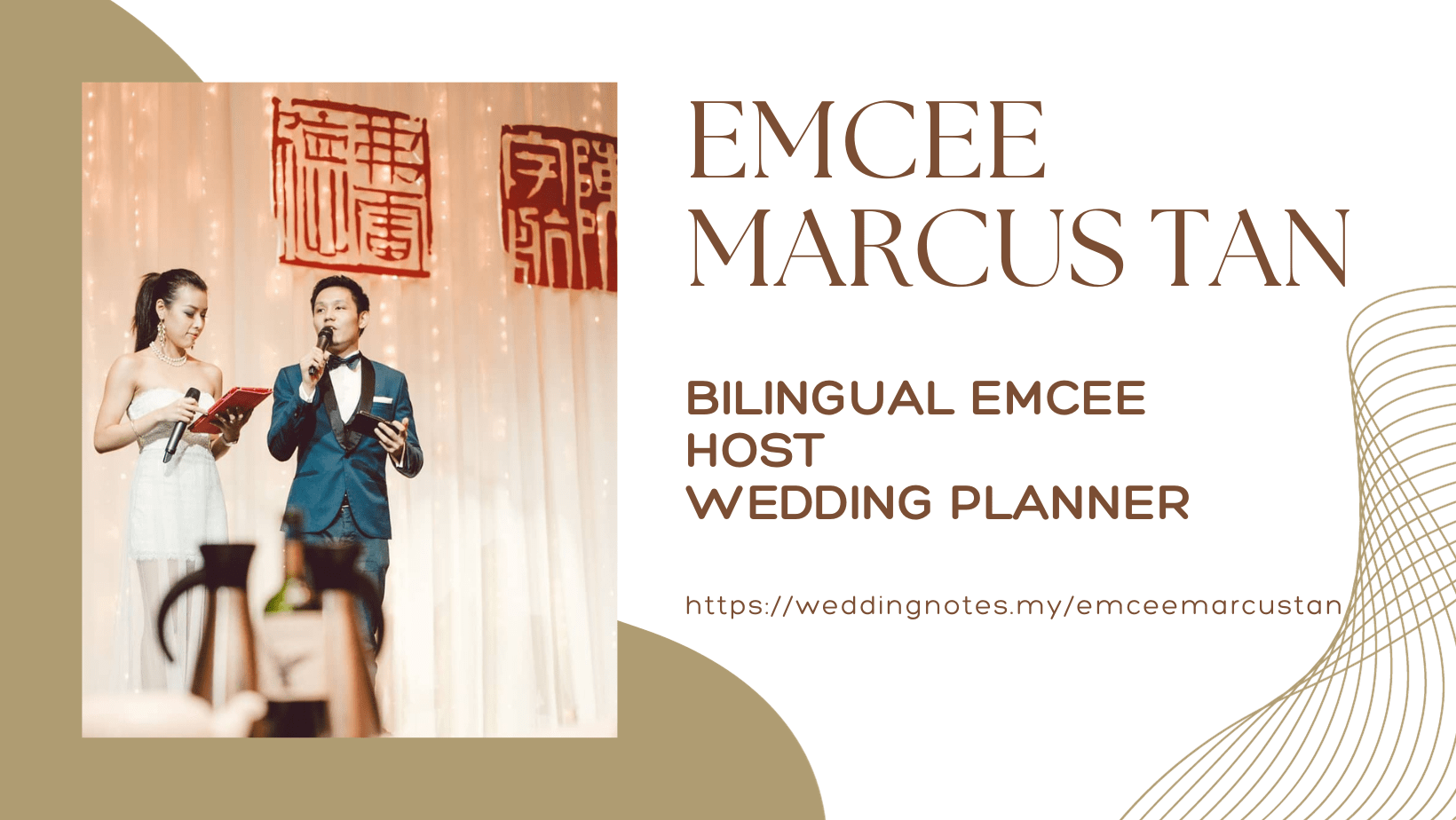 Emcee Marcus Tan, Host & Wedding Planner - 喜喜贴 WeddingNotes