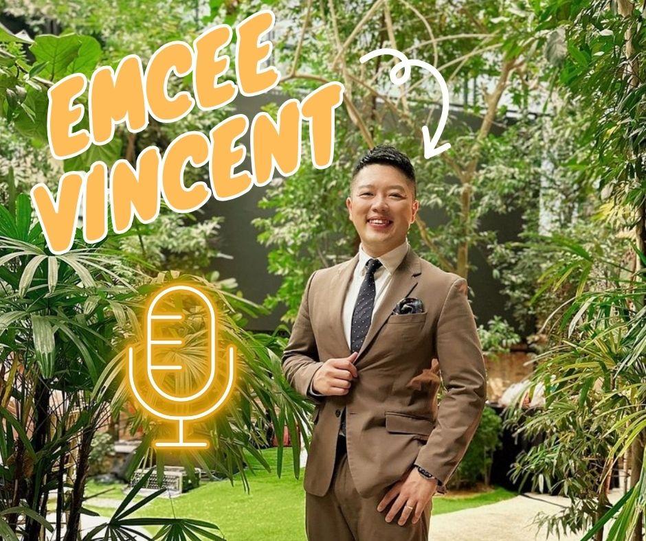 Emcee Vincent, who can also sing! - 喜喜贴 WeddingNotes
